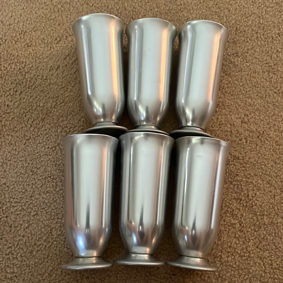 Kromex | Kitchen | Vintage Kromex Aluminum Cup Soda Fountain Set Of 6 ...